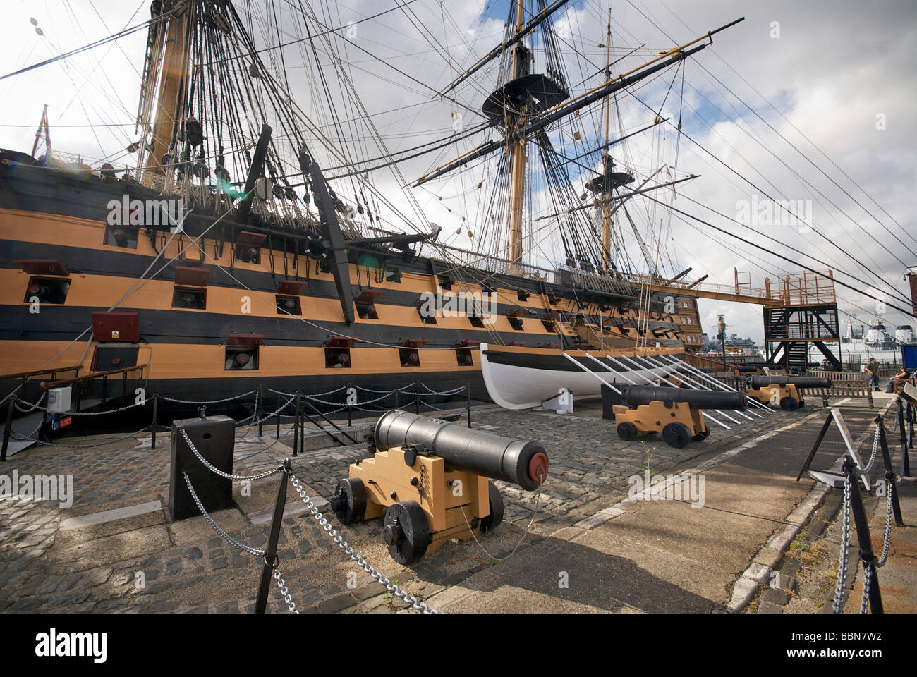 HMS Victory Portsmouth Harbour Naval Docks Stock Photo - Alamy