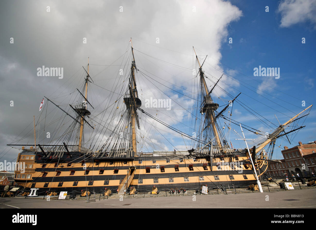 HMS Victory Portsmouth Harbour Naval Docks Stock Photo - Alamy