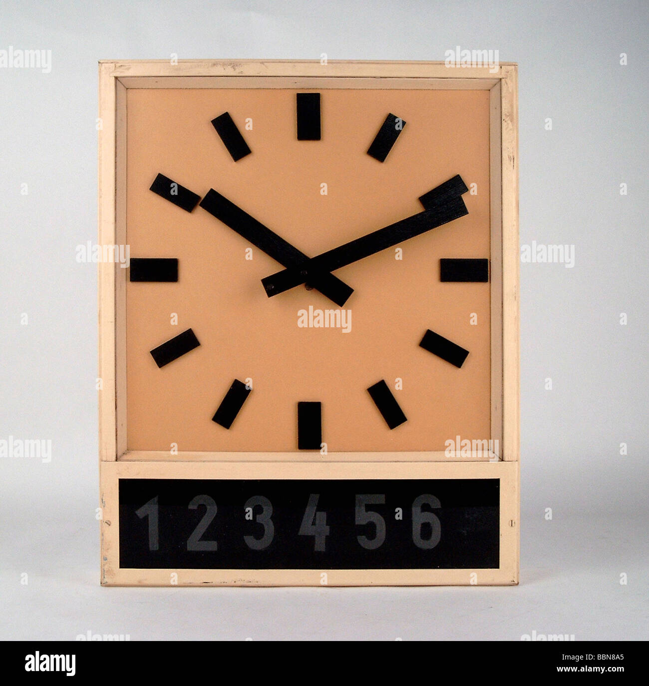clocks, studio clock with call display, broadcast of GDR, designed by ...