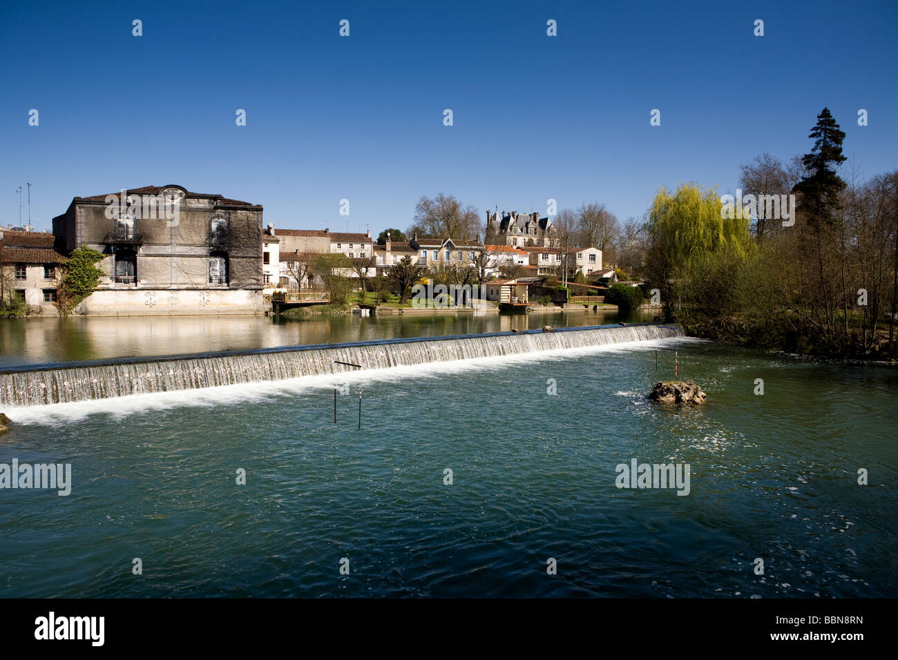 River Charente in Jarnac Poitou Charente France Stock Photo - Alamy