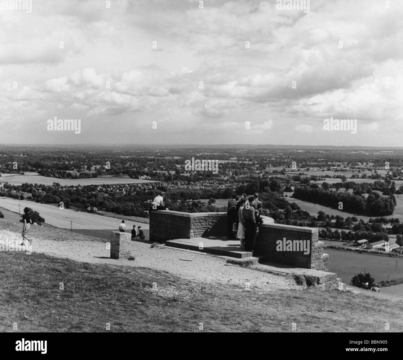 geography / travel, Great Britain, landscapes, Box Hill, view point ...