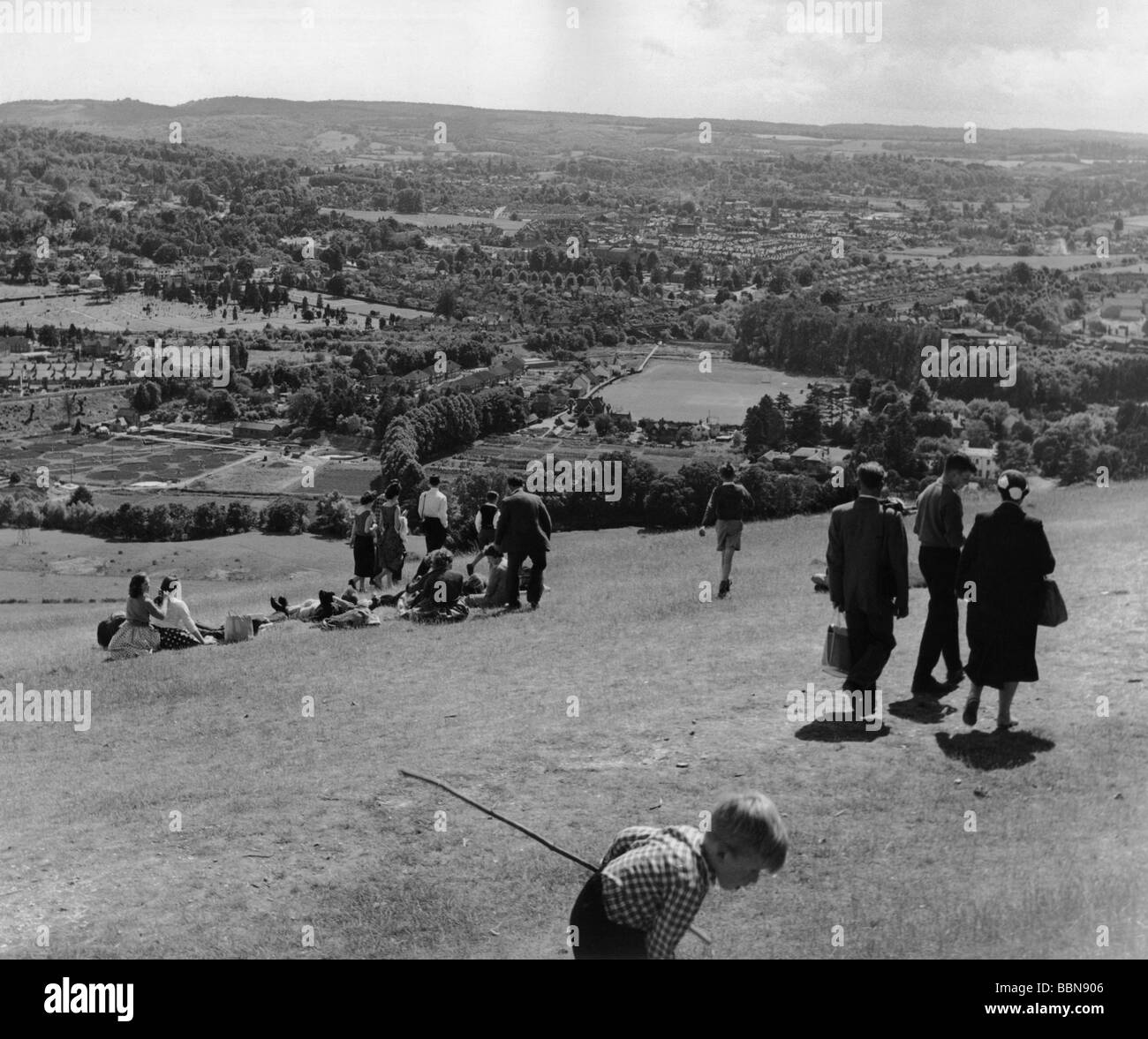 geography / travel, Great Britain, landscapes, Box Hill, view point ...