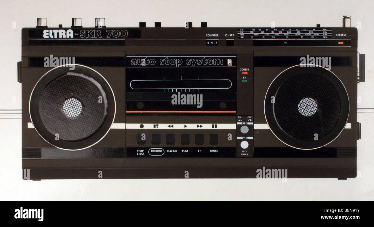 broadcast, radio, radio sets, radio cassette recorder SKR 700 ...