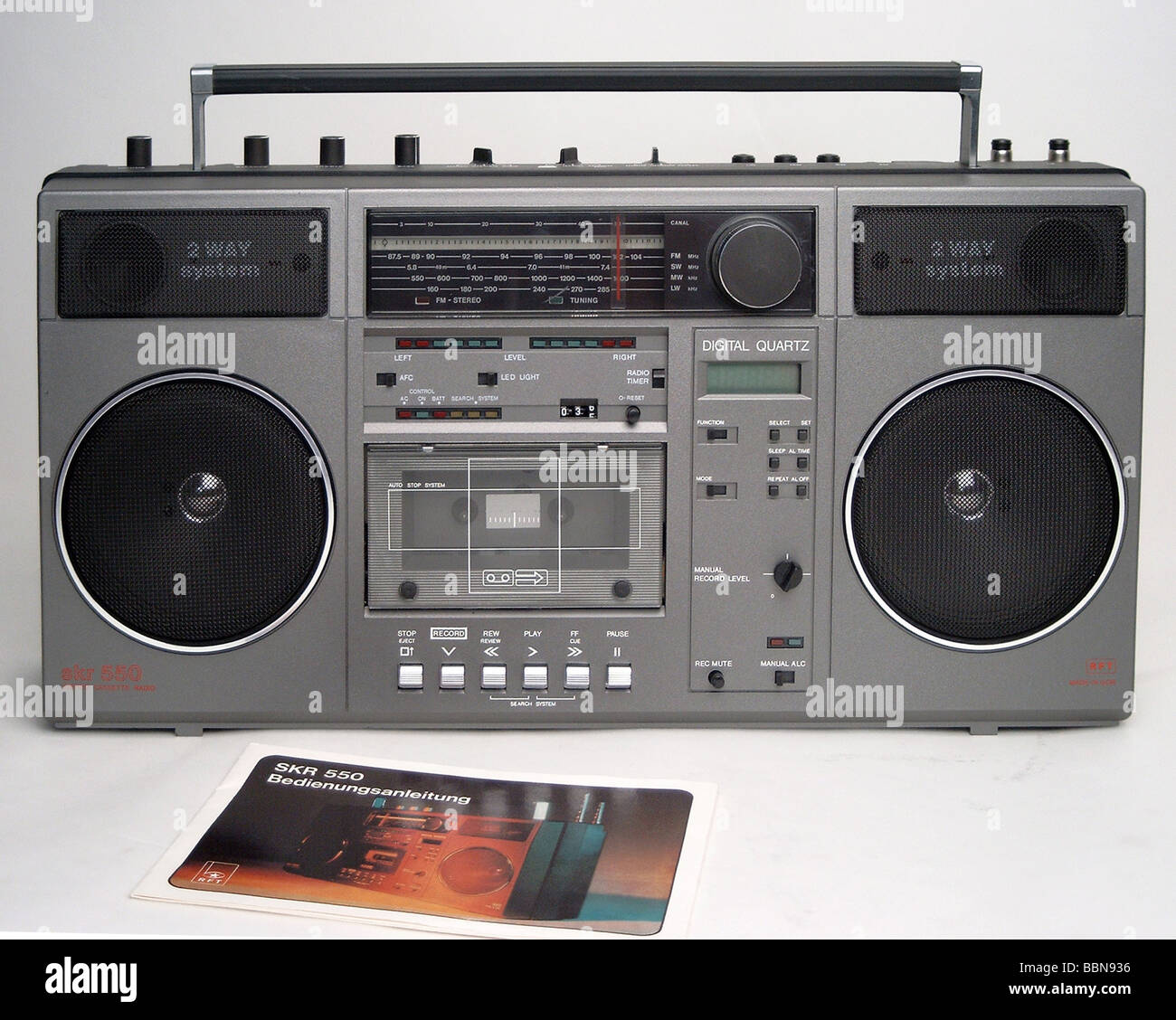 Stereo radio cassette recorder steracord skr 550 hi-res stock ...