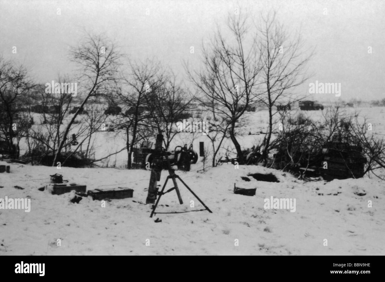 events, Second World War / WWII, Russia 1944 / 1945, Soviet mortar ...