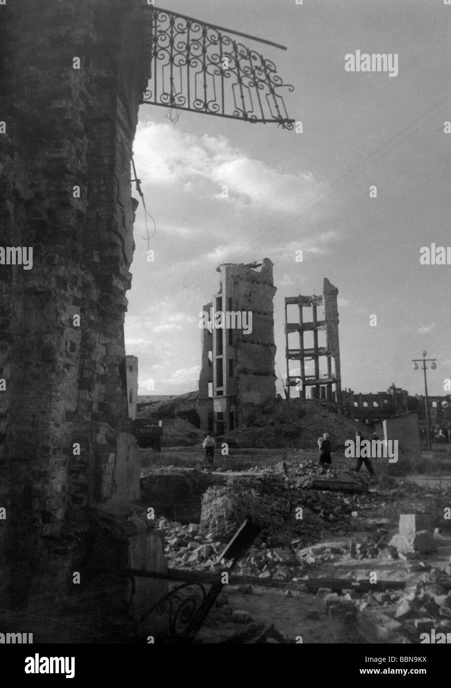 events, Second World War / WWII, Russia, Stalingrad 1942 / 1943 Stock ...
