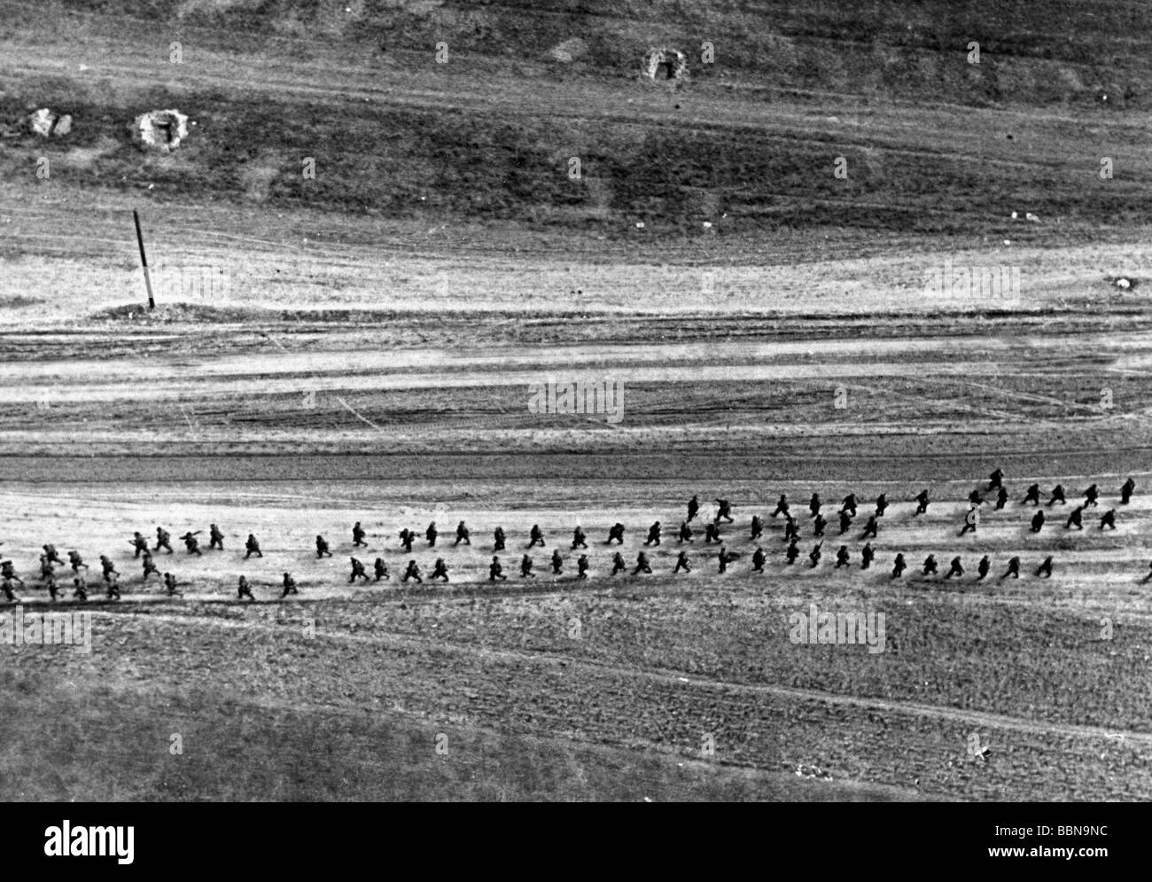 events, Second World War / WWII, Russia 1941, German infantry advancing ...