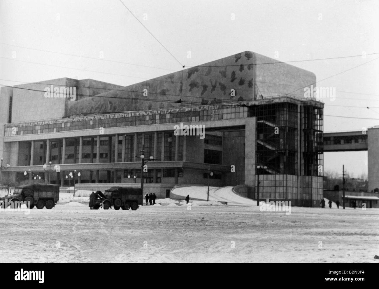 events, Second World War / WWII, Russia 1942 / 1943, Wehrmacht lorries ...