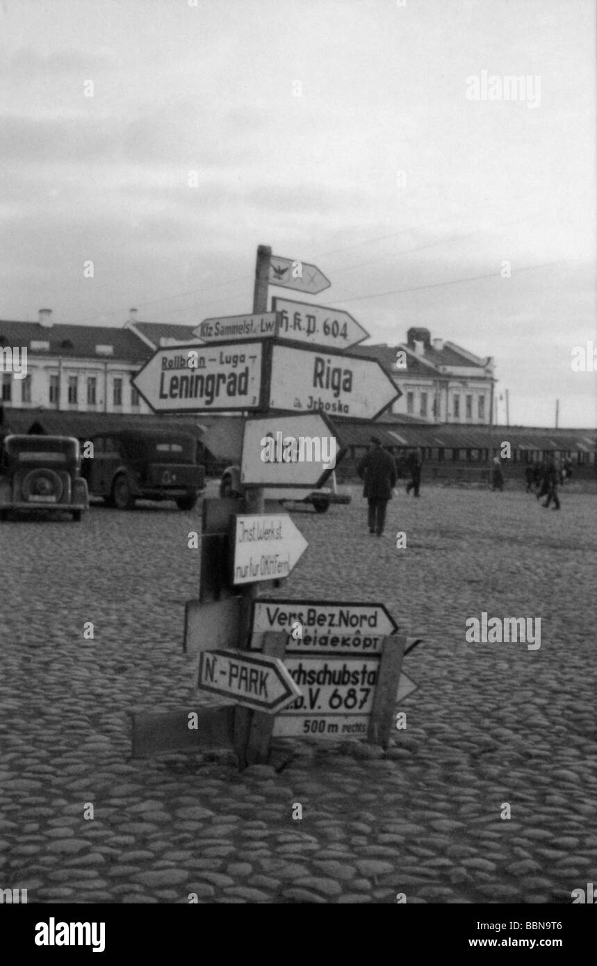 events, Second World War / WWII, Russia 1941, behind the front ...