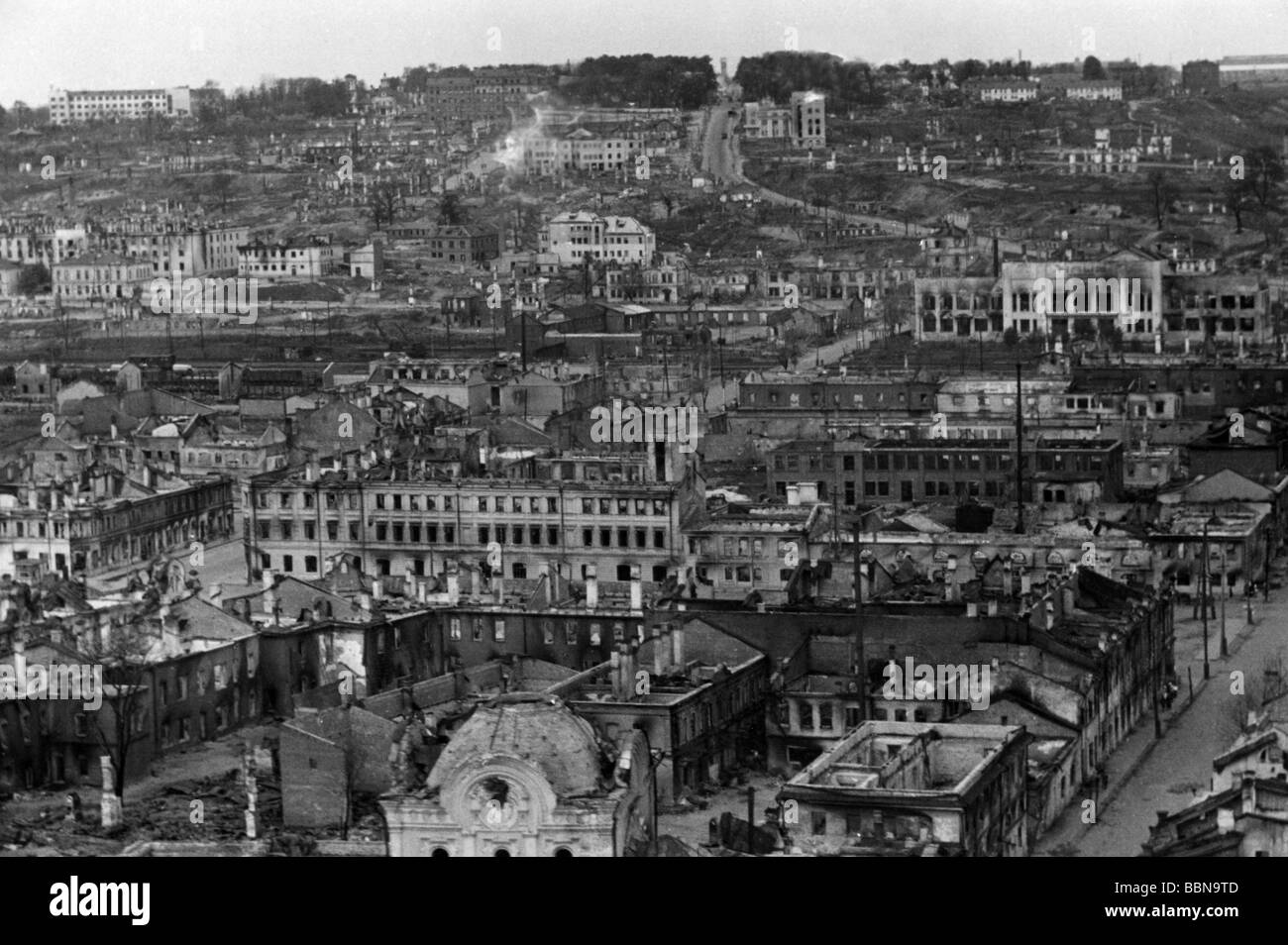 events, Second World War / WWII, Russia, cities / villages / landscapes ...