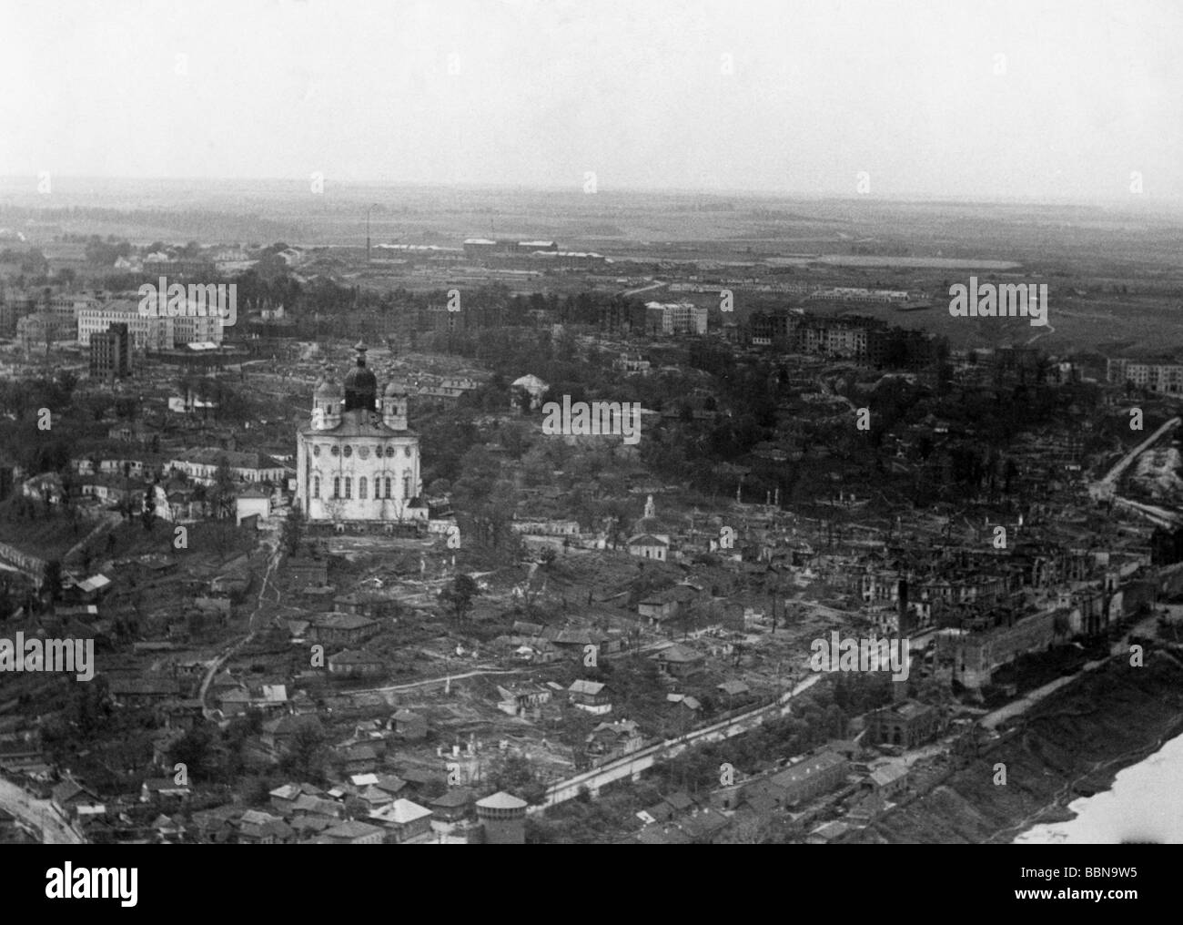 events, Second World War / WWII, Russia, cities / villages / landscapes ...
