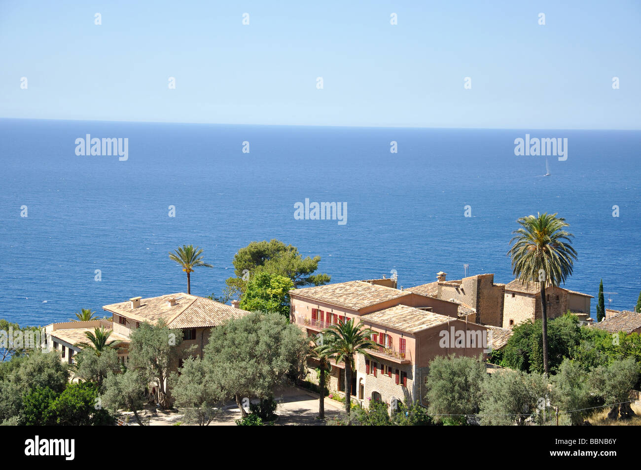 Village view, Lluc-Alcari, Deia Municipality, Mallorca, Balearic ...