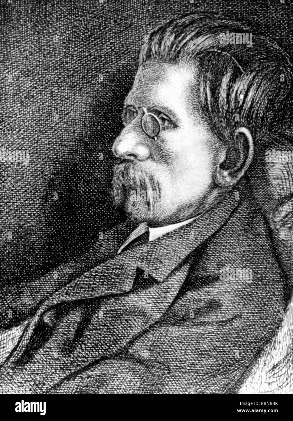 Jacobsen, Jens Peter, 7.5.1847 - 30.4.1885, Danish author / writer ...
