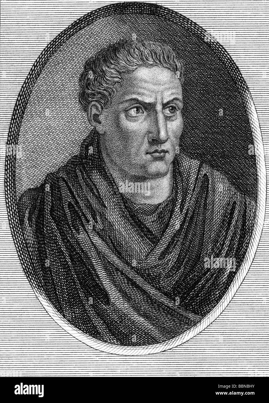 Menander, 342 - circa 291 BC, Greek author / writer (poet), portrait ...