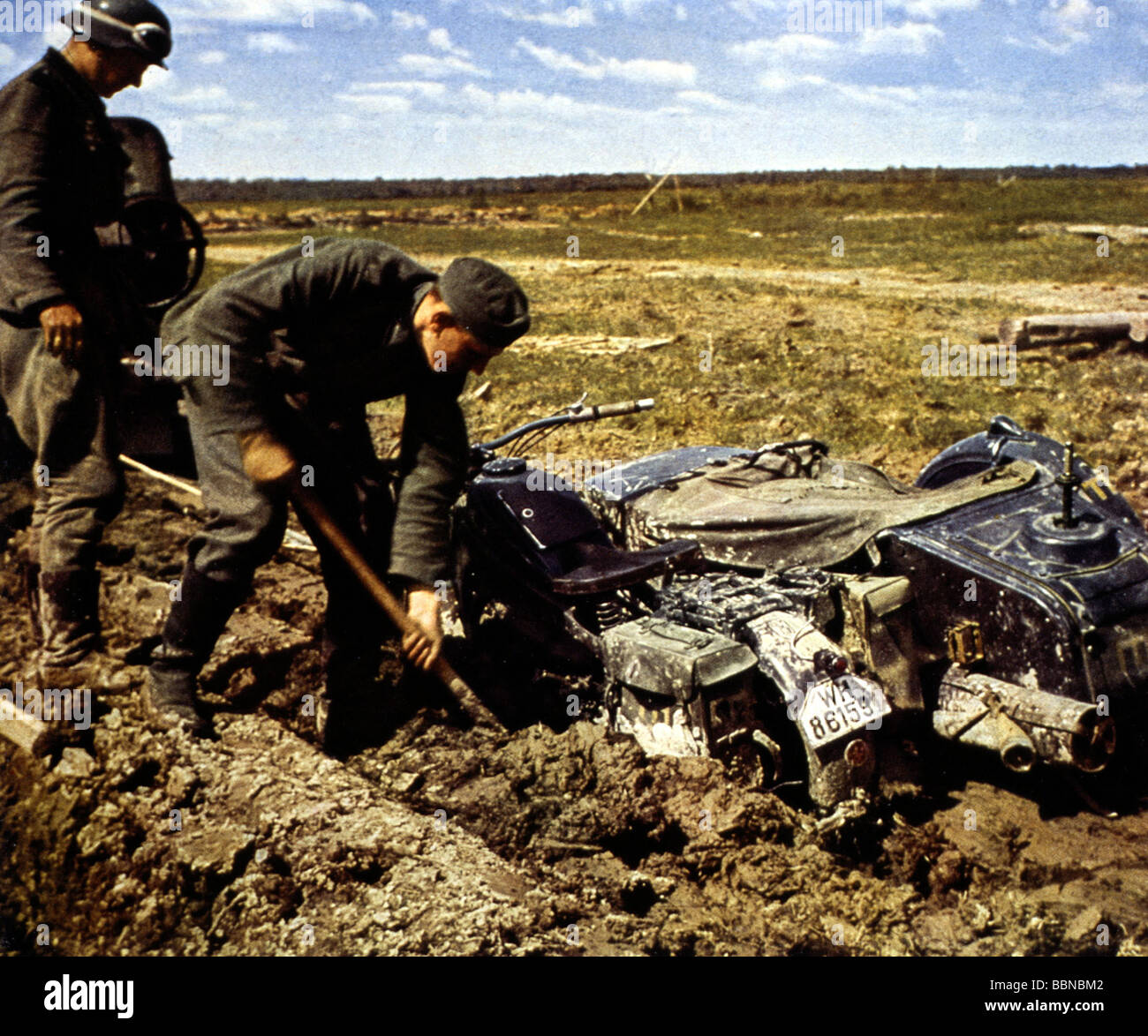 events, Second World War / WWII, Russia 1942 / 1943, dispatch rider of ...