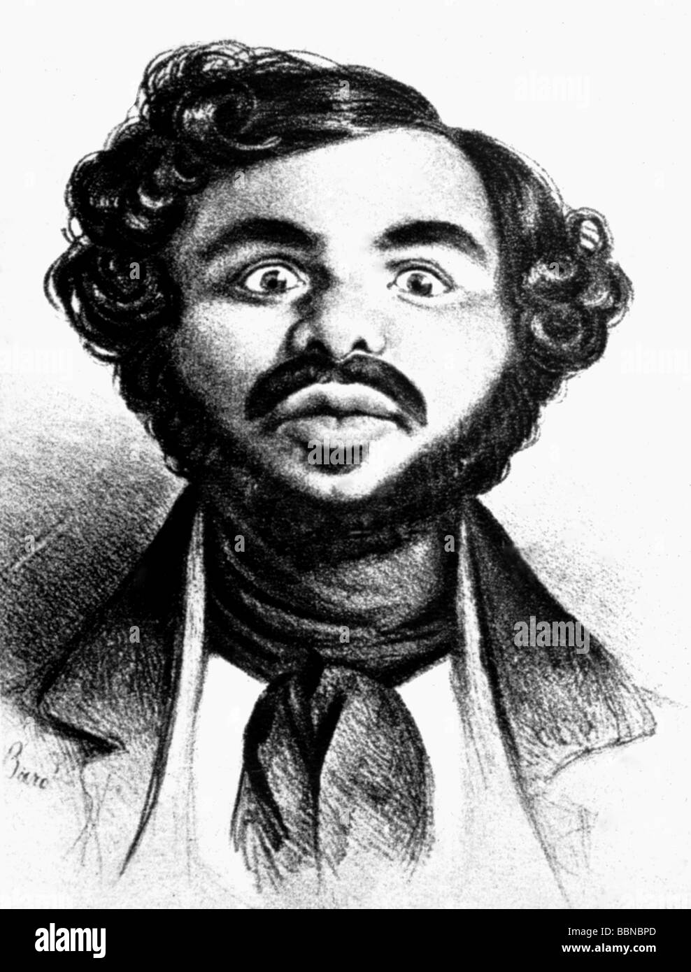 Ivanoff, Nicola, 1810 - 1880, Russian musician (tenor), portrait Stock ...