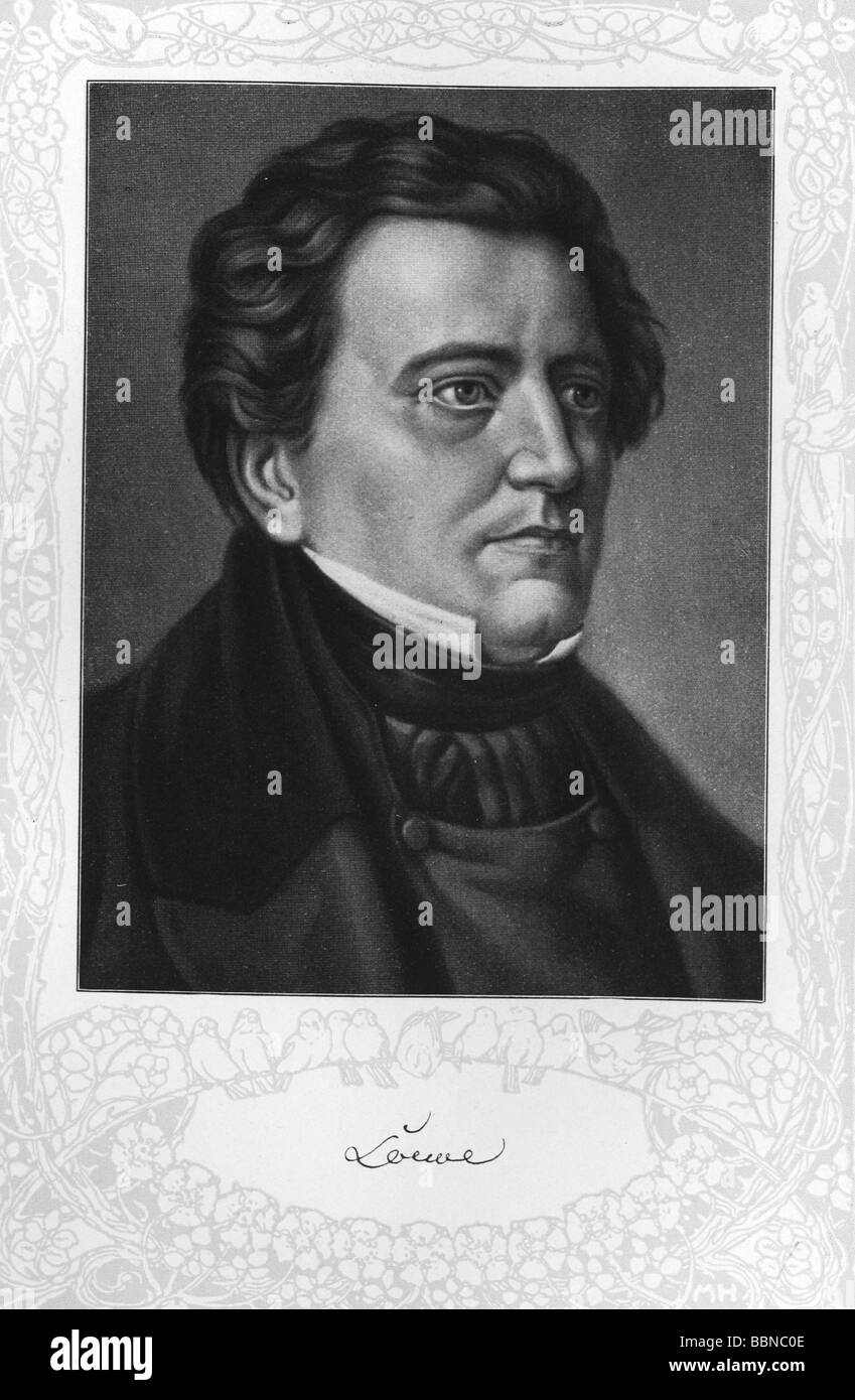 Loewe, Karl, 30.11.1796 - 20.4.1869, German musician (composer ...