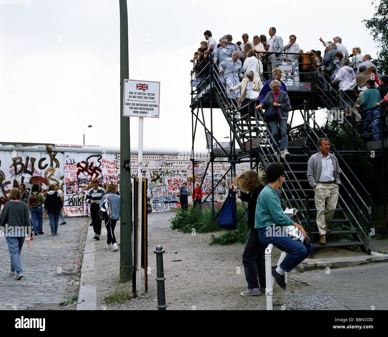 Berlin Wall Falling Down