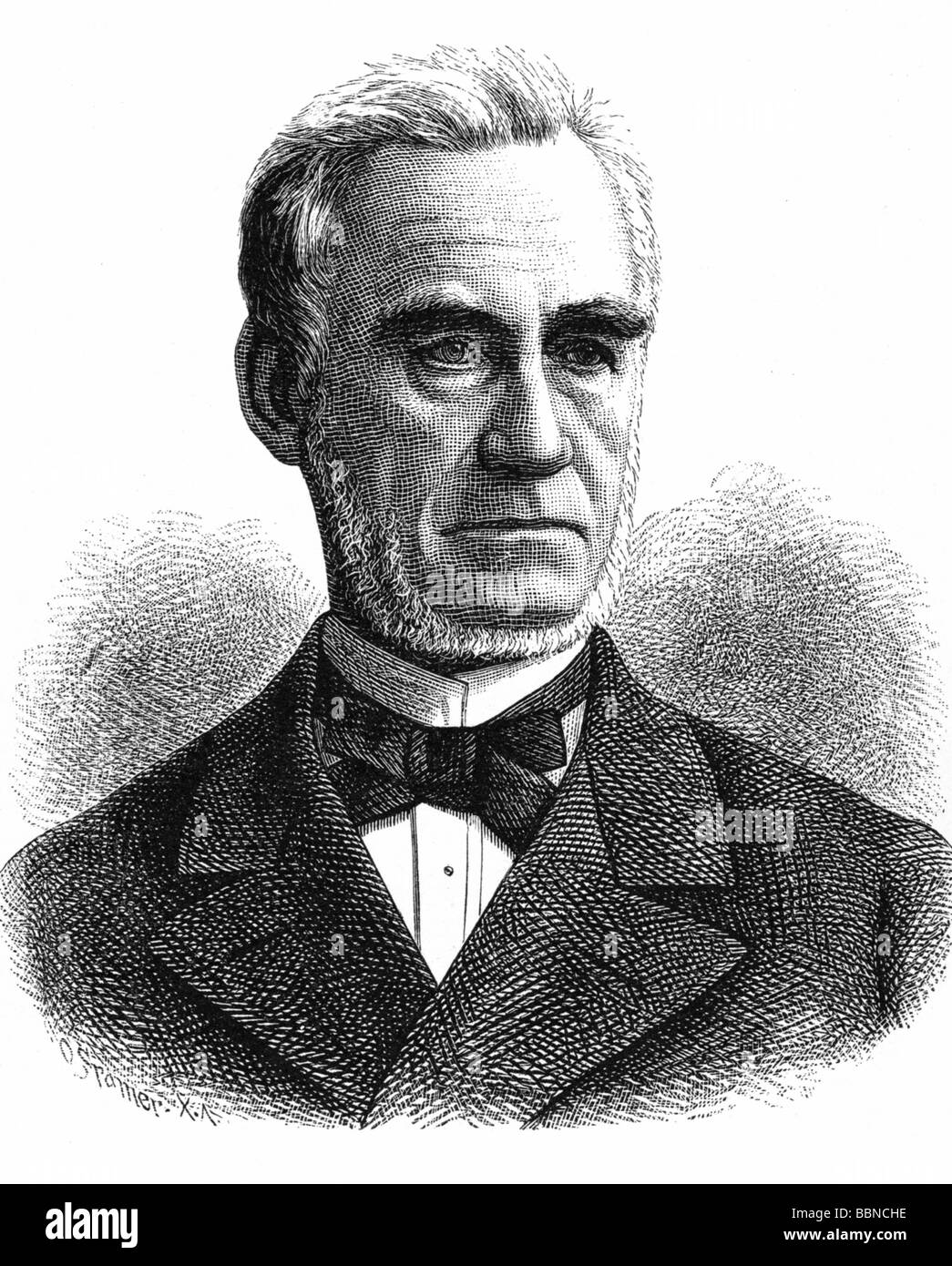 Windscheid, Bernhard, 26.6.1817 - 26.10.1892, German jurist, portrait ...