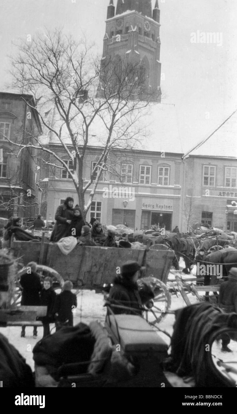 events, Second World War / WWII, refugees, expulsion of Germans ...