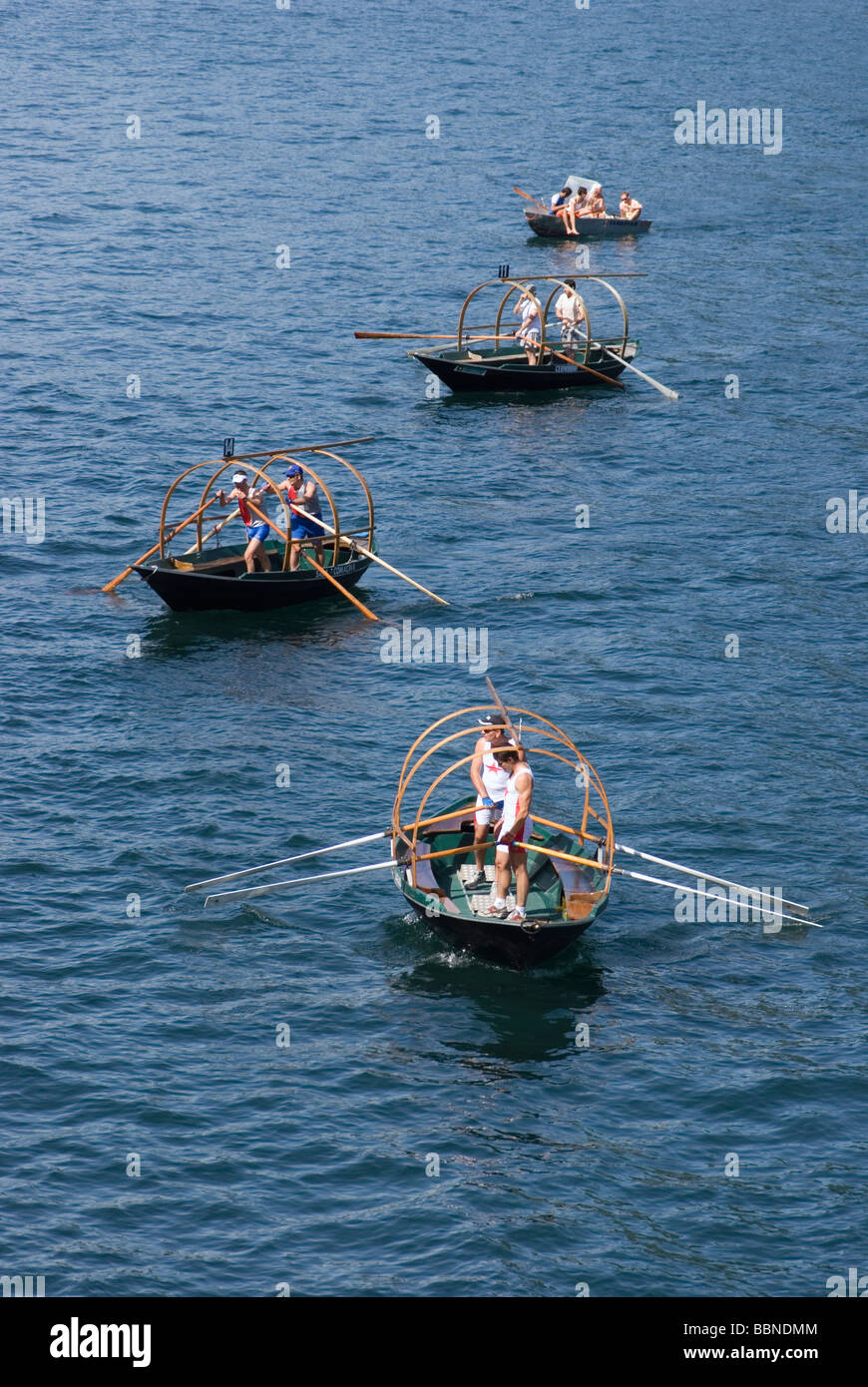 regatta with historical boats on Lake Como Lombardy Italy Stock Photo ...
