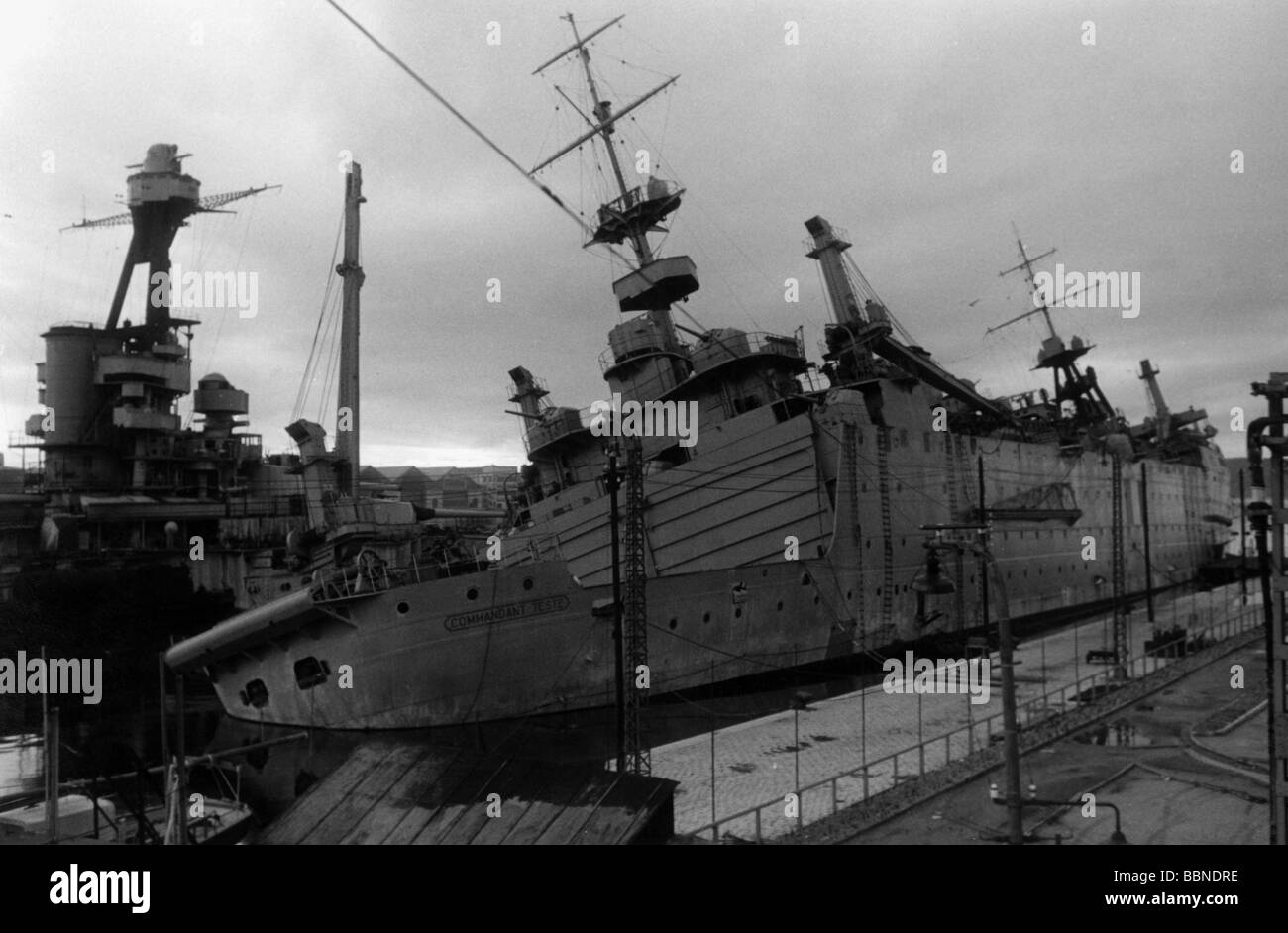 events, Second World War / WWII, France, scuttling of the French fleet ...