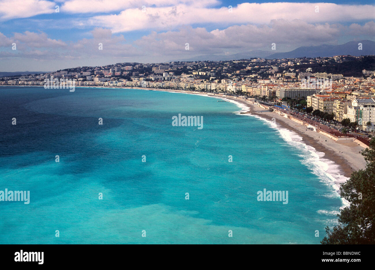 Beach and seafront, Nice, France Stock Photo - Alamy