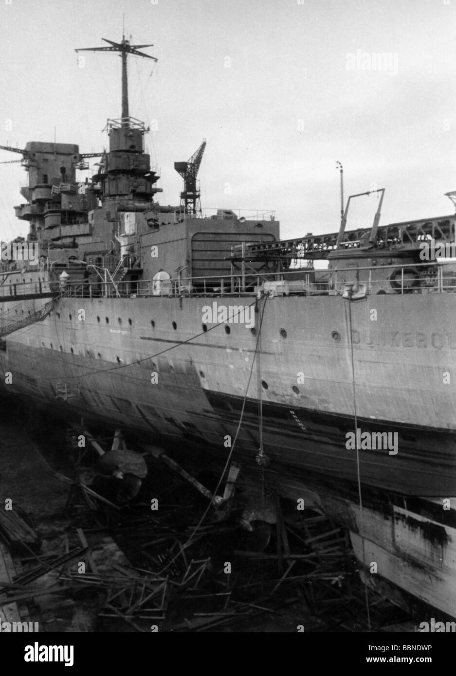 Battleship dunkerque hi-res stock photography and images - Alamy