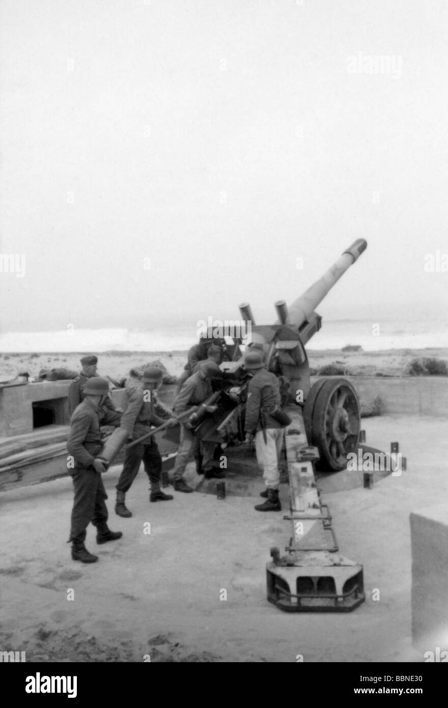 German Gun Emplacement At The French West Coast Near Biarritz High ...