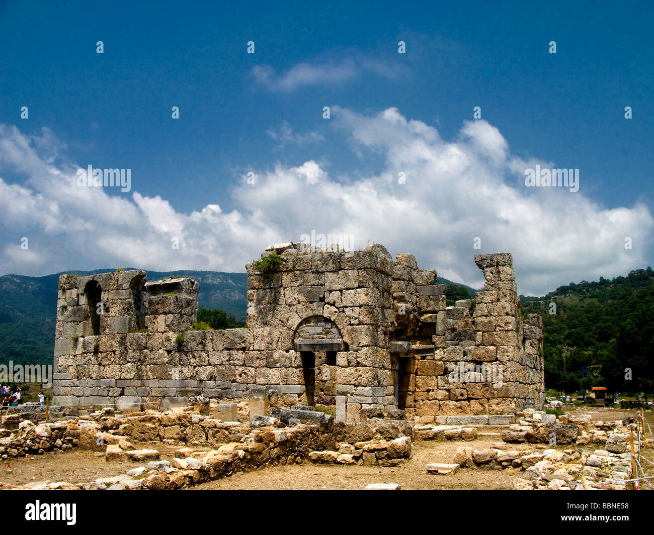 Ancient City Ruins of Kaunos (Caunos) Dalyan Turkey Stock Photo - Alamy