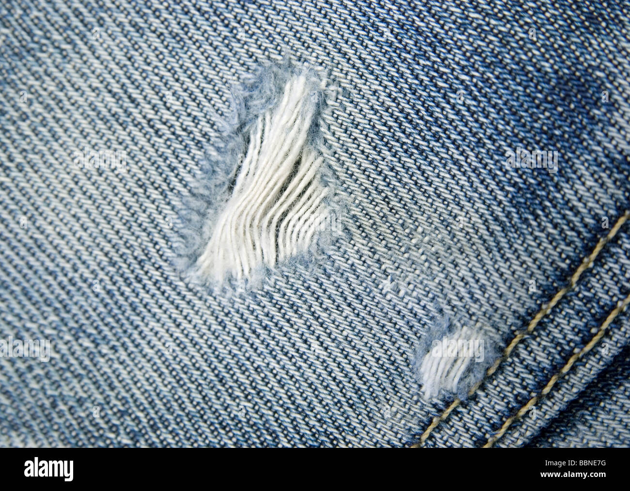 Broken blue jeans hi-res stock photography and images - Alamy