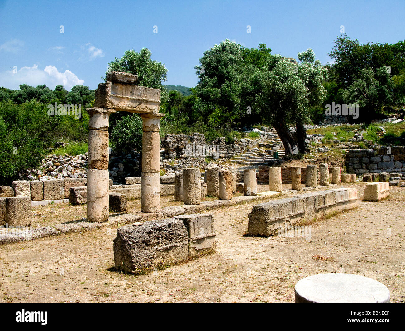 Ancient City Ruins of Kaunos (Caunos) Dalyan Turkey Stock Photo - Alamy