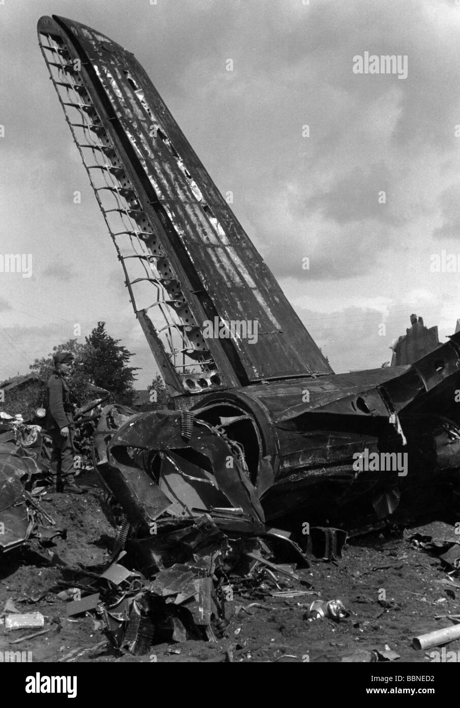 Wwii plane wreck Black and White Stock Photos & Images - Alamy