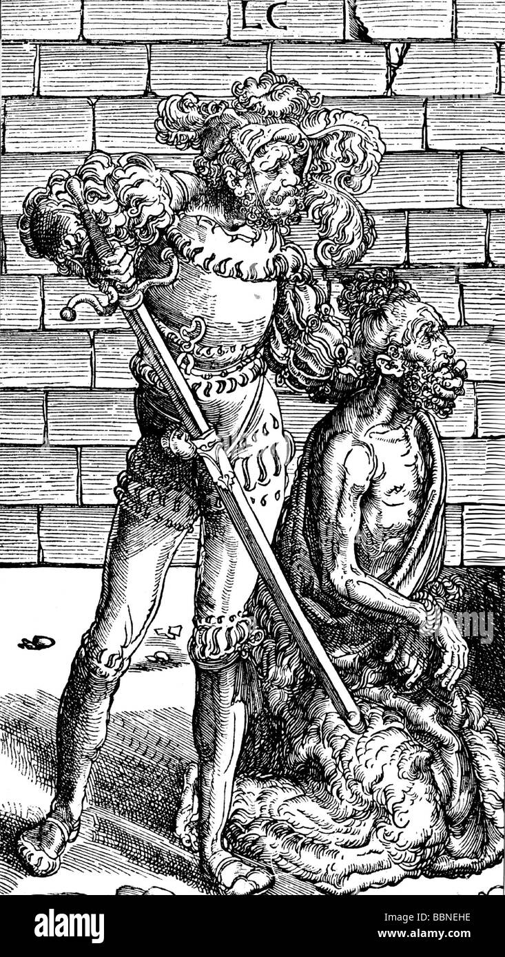 Medieval Executioner Woodcut Albrecht Dürer | The Martyrdom Of Saint