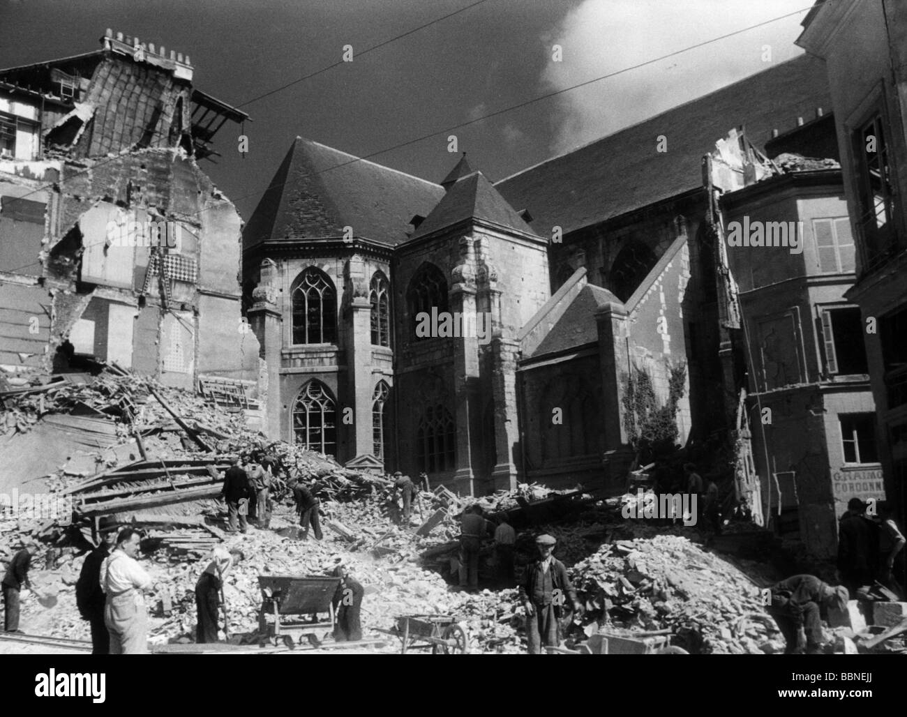 events, Second World War / WWII, aerial warfare, France 1942 / 1943 ...
