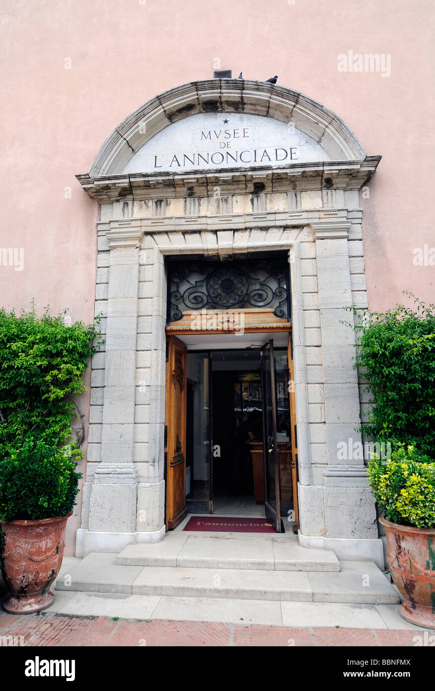 Traditional Provence architecture in the French riviera town of Saint ...