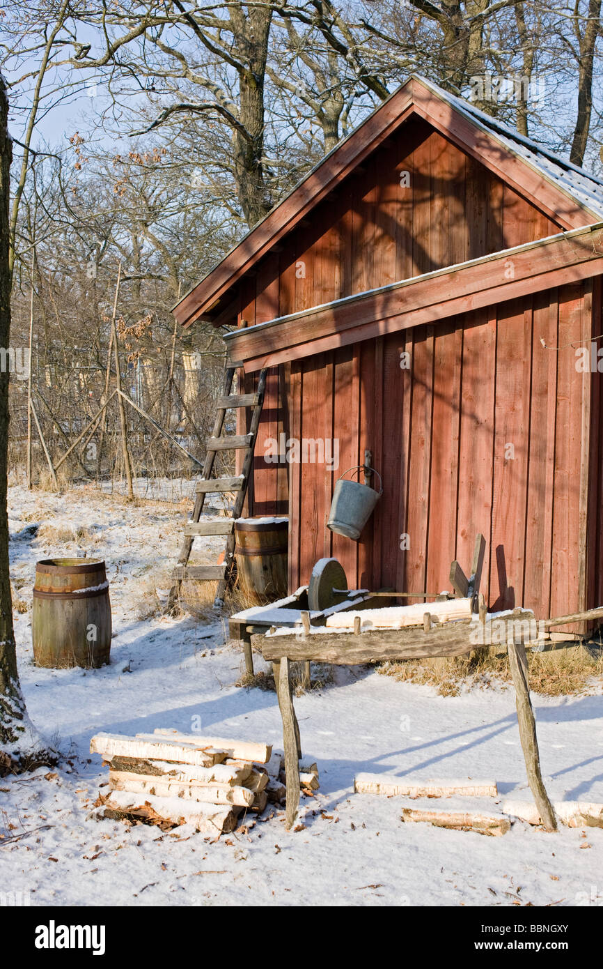 Farm Labourer’s Cottage, Skansen, Stockholm (Sweden Stock Photo - Alamy