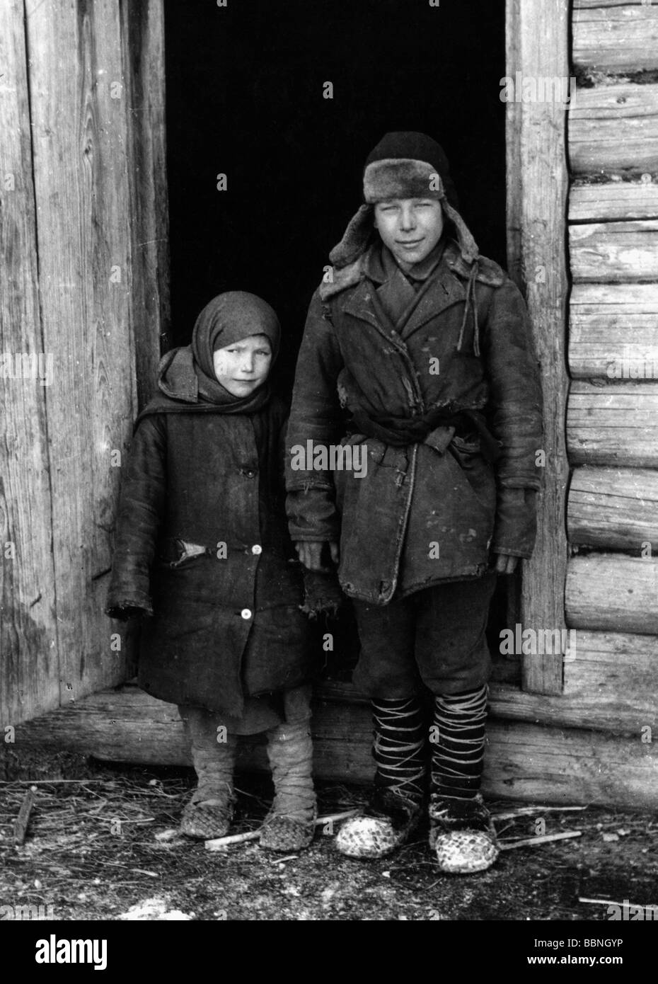 events, Second World War / WWII, Russia 1942 / 1943, Russian children ...