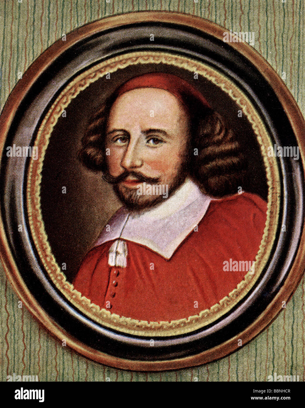 Mazarin, Jules, 14.7.1602 - 9.3.1661, French politician, cardinal 1641 ...