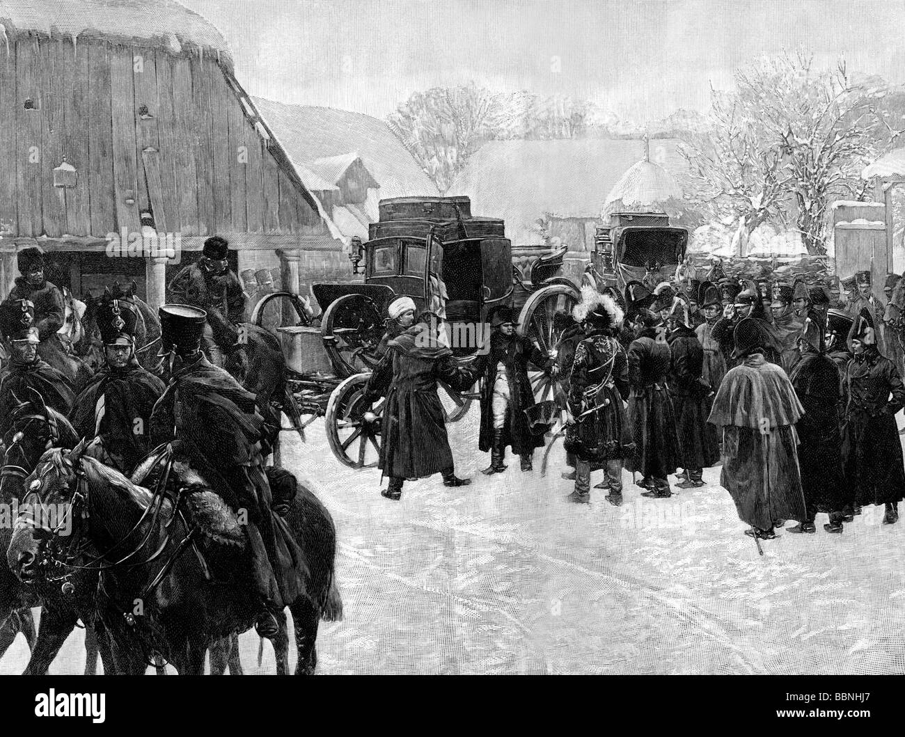 Napoleon soldiers retreat hi-res stock photography and images - Alamy