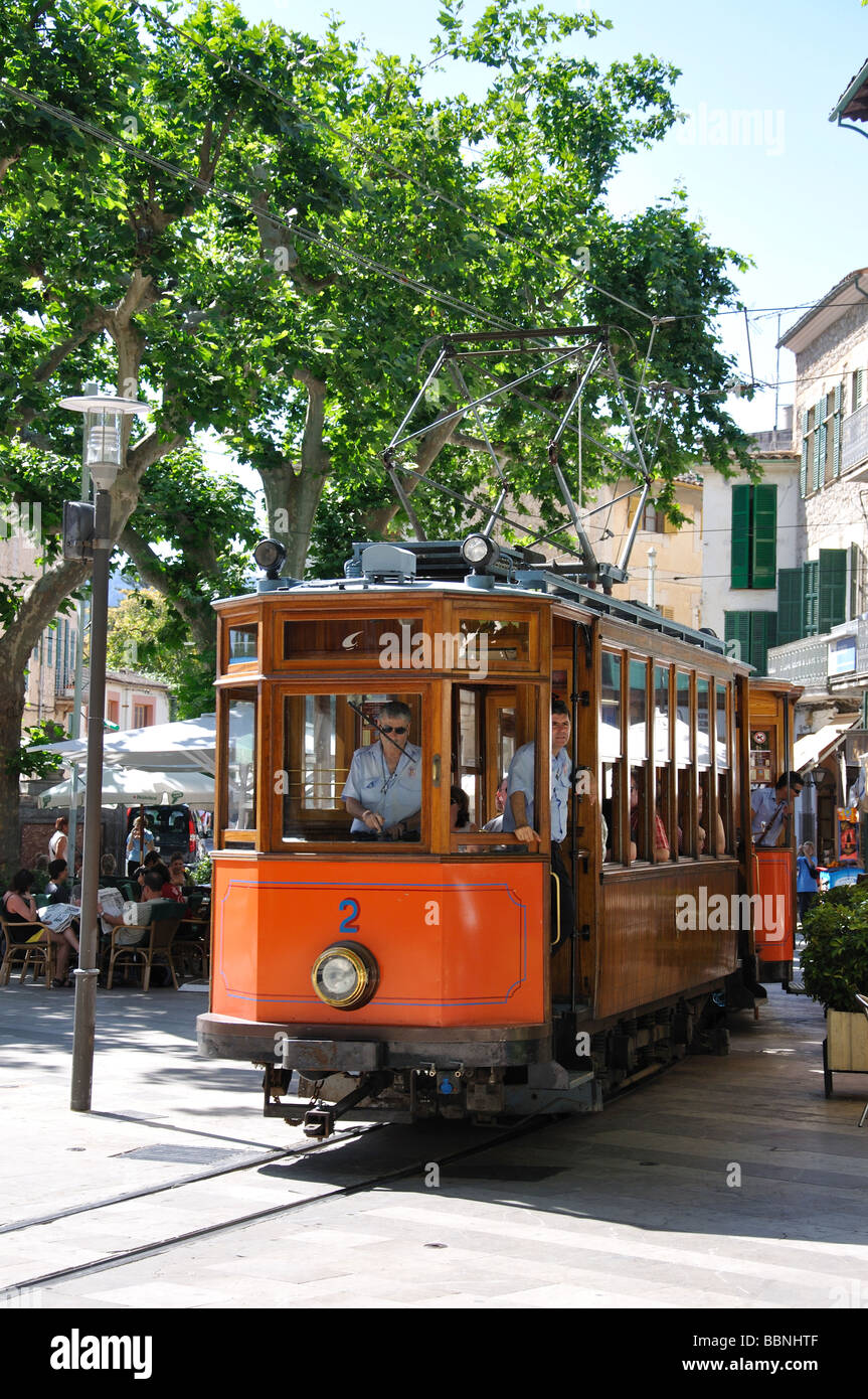 The 'Orange Express' Tramway, Placa de Sa Constitucio, Soller, Soller ...