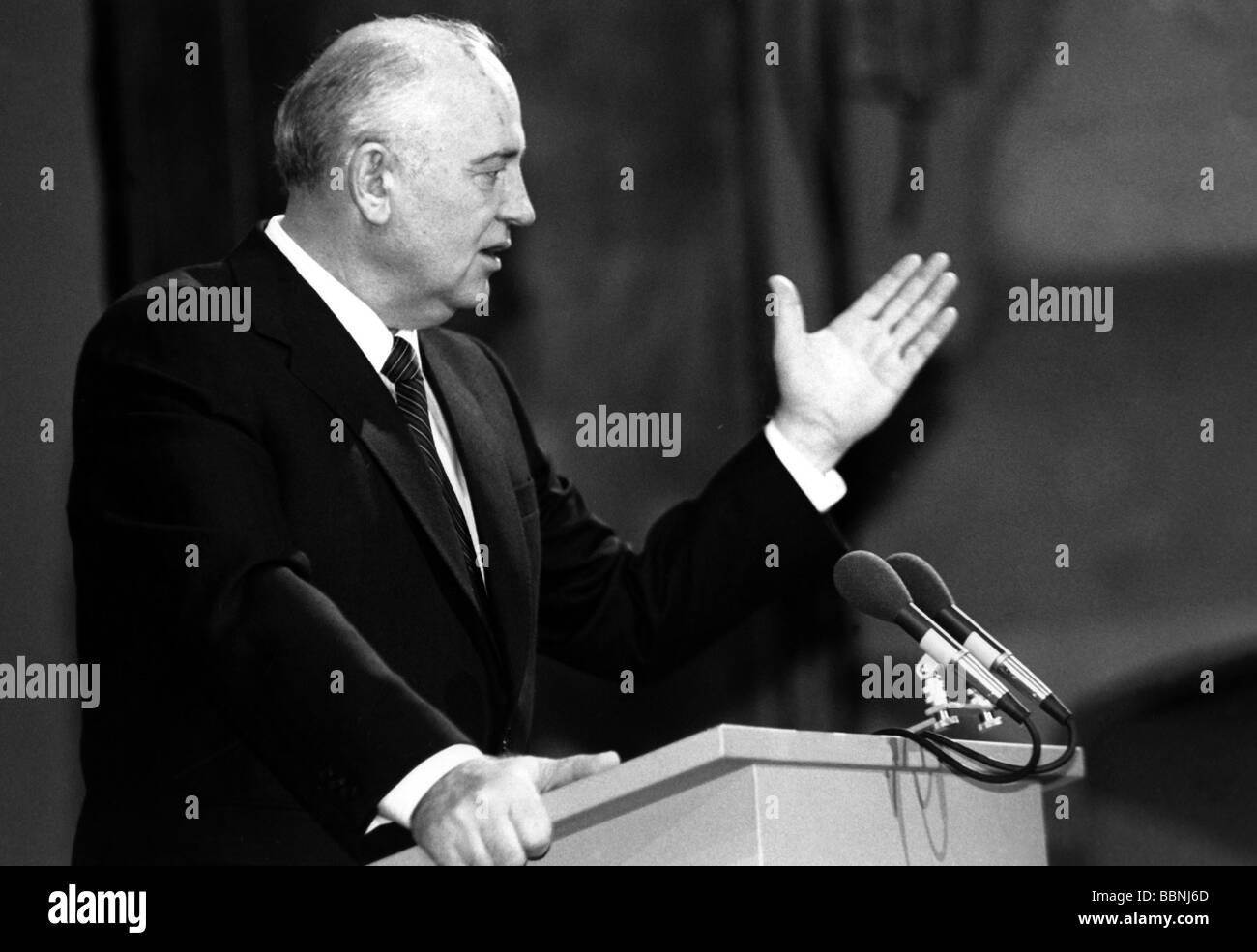 Mikhail Gorbachev General Secretary Soviet High Resolution Stock ...