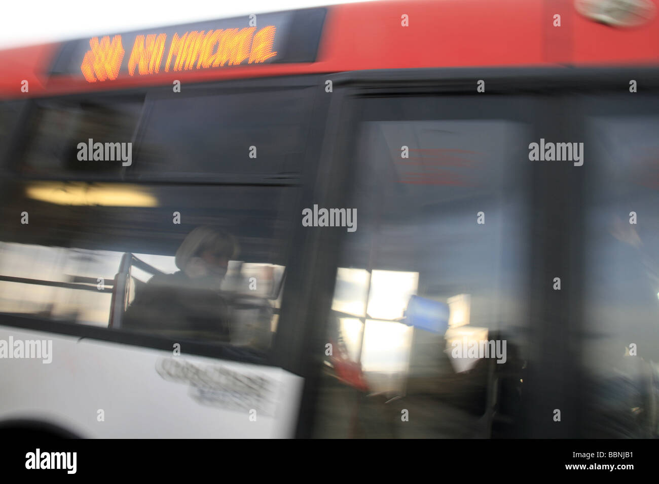 people on fast public transport bus in rome italy Stock Photo - Alamy