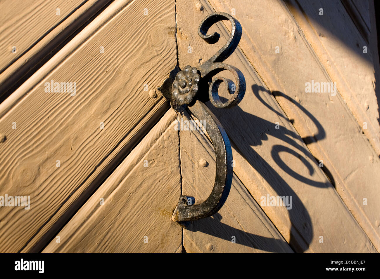 Detail from main door at Seglora church, Skansen, Stockholm (Sweden ...