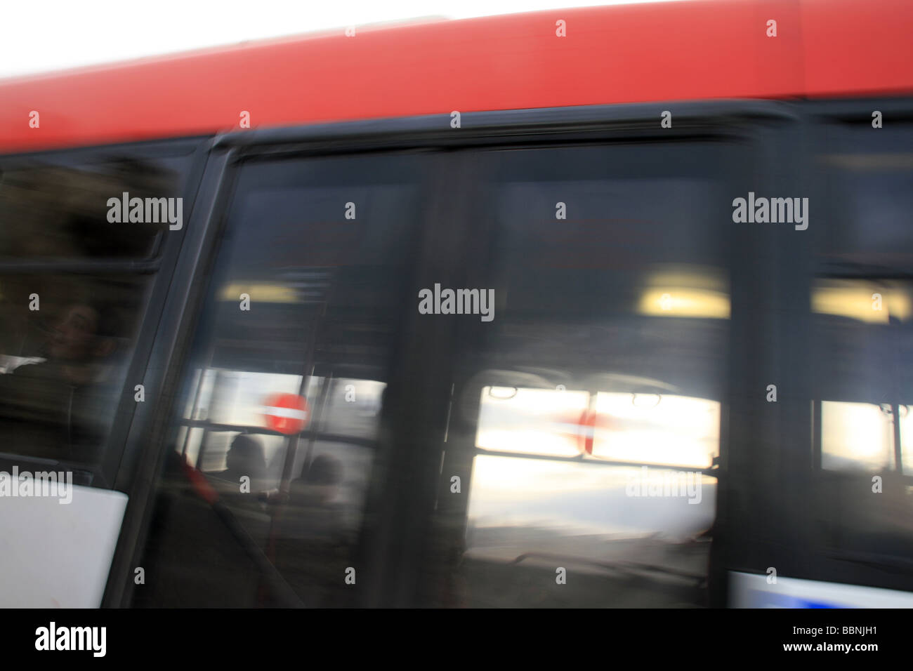 people on fast public transport bus in rome italy Stock Photo - Alamy