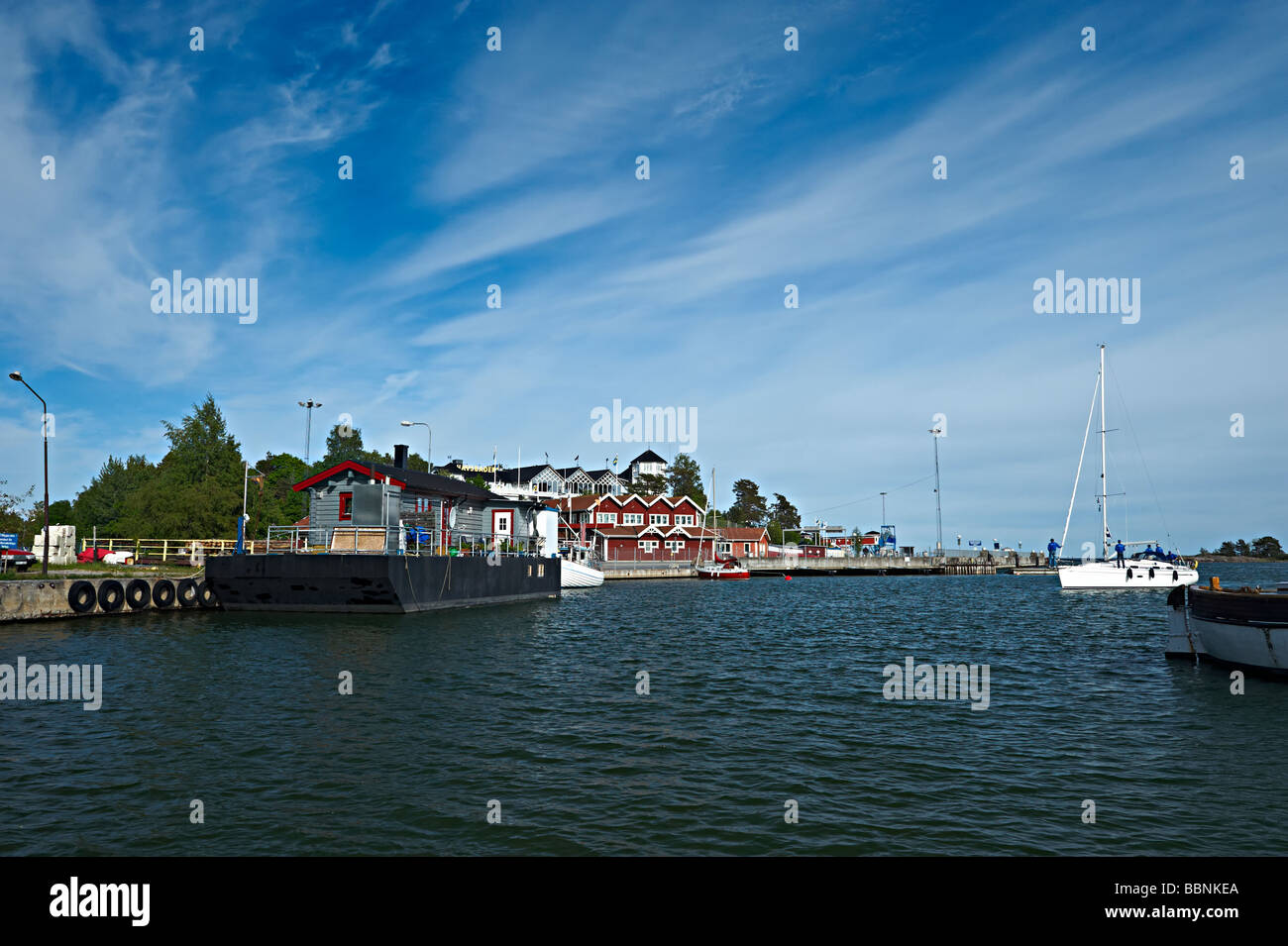Port at Grisslehamn Sweden Stock Photo - Alamy