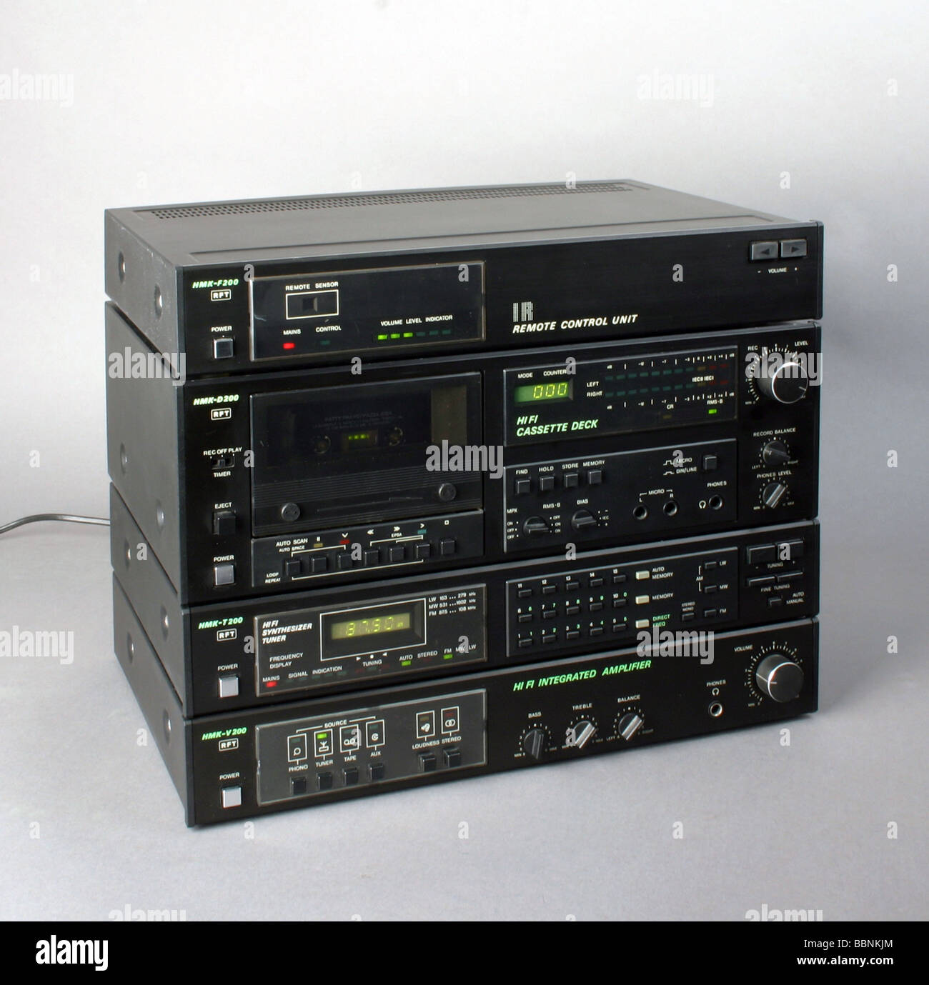 technics, hi-fi, HiFi compenent set HMK 200 with remote control, made ...