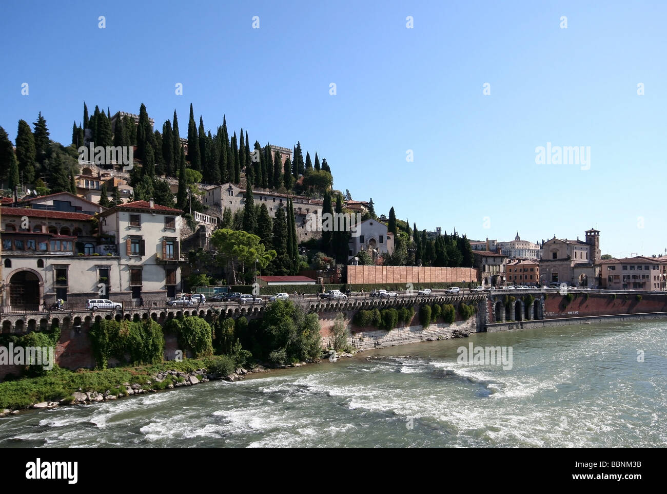 geography / travel, Italy, Veneto, Verona, Rigaste Redentore and Adige ...