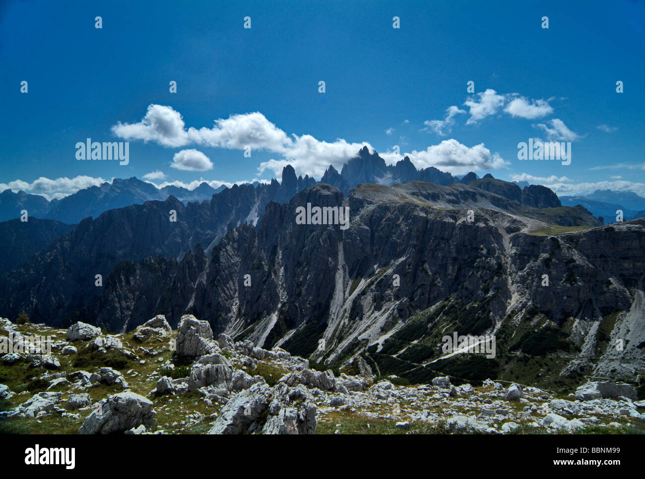 geography / travel, Italy, Southern Dolomites, view from Tre Cime, path ...
