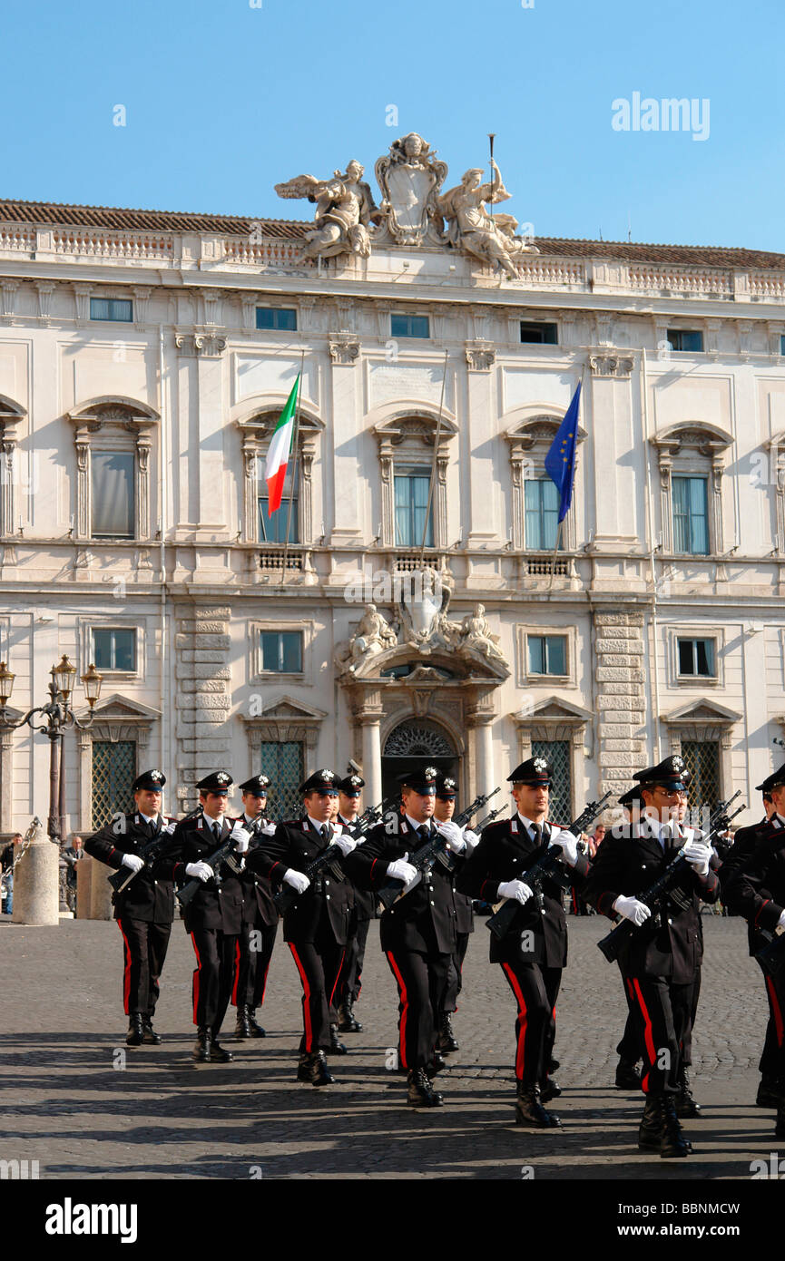 Italy presidential guards at the quirinale High Resolution Stock ...